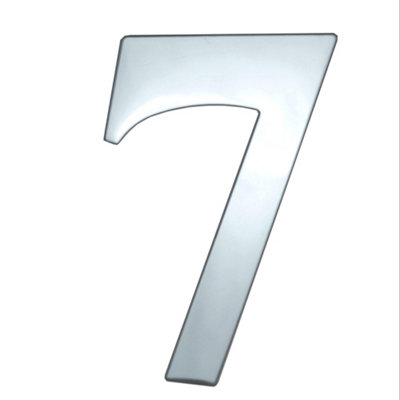 UAP House Number - 7 - Mirror Polished - Self Adhesive - Stainless ...