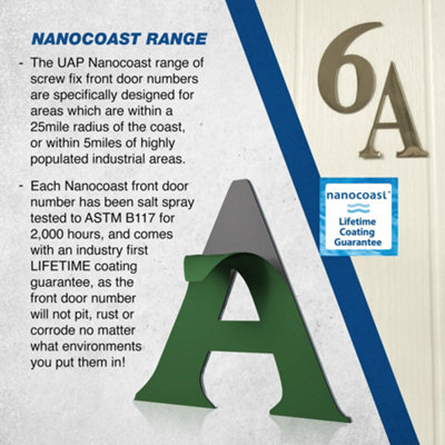 UAP House Number - 9 - PVD Gold - 3 Inch | DIY at B&Q