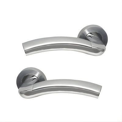 UAP Jade Satin Chrome Internal Door Handles Pair- Premium Range Zinc ...