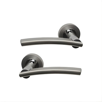 UAP Opal Dual Finish Polished Chrome /Matt Nickel Internal Door Handles ...