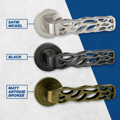 UAP ORO & ORO - Bee Lever - Round Rose Matt Antique Door Handle ...