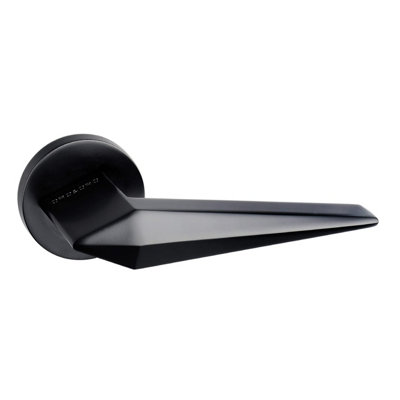 UAP ORO & ORO - Matrix Lever - Round Rose Black Door Handle for ...