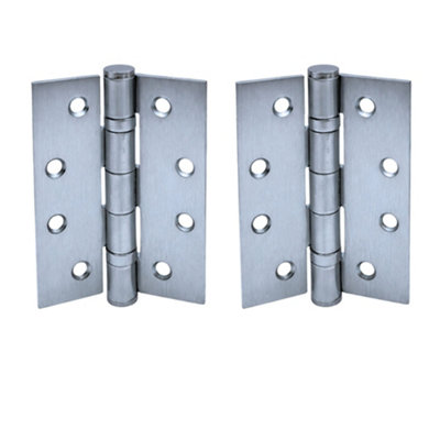 UAP Pack of 2 Door Hinges - 4Inch - 100x75mm - Mild Steel Ball Bearing ...