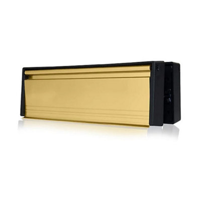 UAP Petit 10" PVD Gold Stainless Steel Draught Proof Letterbox for uPVC ...