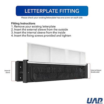 UAP Petit Master 10" Letterplate Letterbox for uPVC, Composite and ...