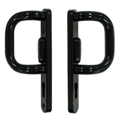 UAP Sliding Patio Door Handles - Comfortable Grip - 219mm - Black ...