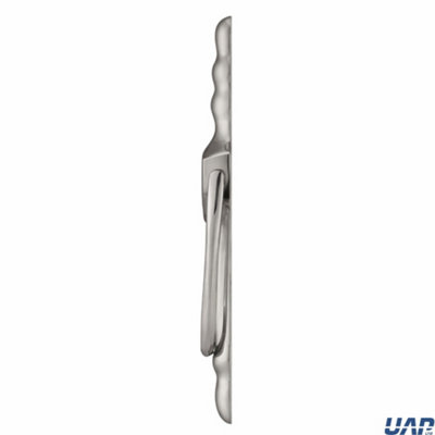 UAP Slimline Bolt Fix Door Knocker - 8-inch - Satin Chrome