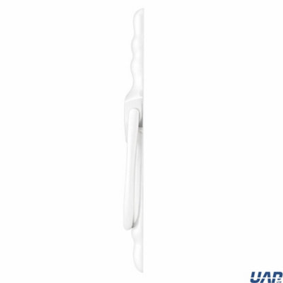 UAP Slimline Victorian Urn Door Knocker 8" White Finish with Spyhole ...