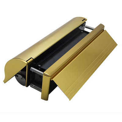 UAP Soterian Gold Anodised Letterplate- PAS 24 Anti Key Fishing Letter ...