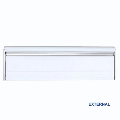 UAP Soterian Premium White Aluminium Letterplate- Stainless Steel PAS ...