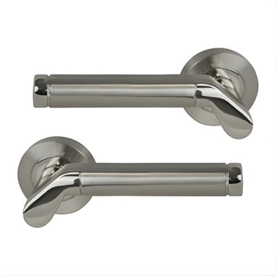 UAP Ventura Dual Finish Nickel Aluminium Body Internal Door Handles ...