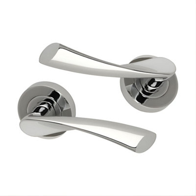UAP Zeta Polished Chrome Aluminium Body Internal Door Handles Pair ...