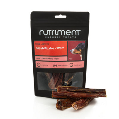 UK Beef Pizzles "Bully Sticks" (4PCS-12cm) Natural High Protein Low Fat ...