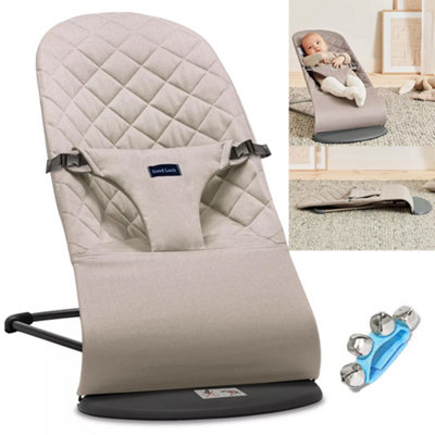 UK COMFORT BABY BOUNCER ROCKING SEAT WITH BALANCE & FOLDABLE DESIGN ...