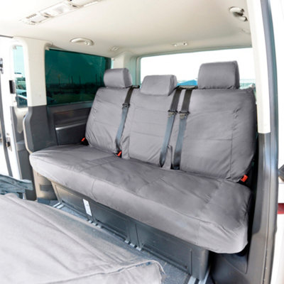 UK Custom Covers 3rd Row Rear Bench Seat Covers - To Fit VW Transporter ...