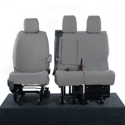 UK Custom Covers Citroen Dispatch 2016+ Grey Front Seat Covers - 3 ...