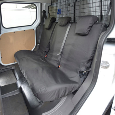 UK Custom Covers Ford Transit Connect 2014+ Black Rear Seat Covers