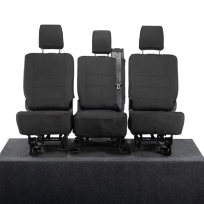 UK CUSTOM COVERS LAND ROVER DISCOVERY 3 BLACK REAR SEAT COVERS