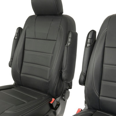 UK Custom Covers Leatherette All Seat Covers - To Fit VW Transporter T6 ...