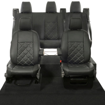 UK Custom Covers Leatherette Front & Rear Seat Covers - To Fit Ford ...