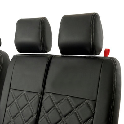 UK Custom Covers Leatherette Front Seat Covers - To Fit Ford Transit ...