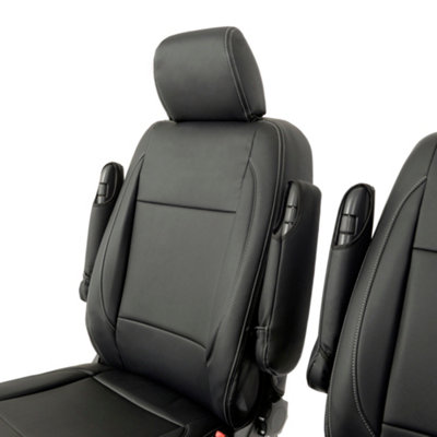 UK Custom Covers Leatherette Front Seat Covers - To Fit VW Transporter ...