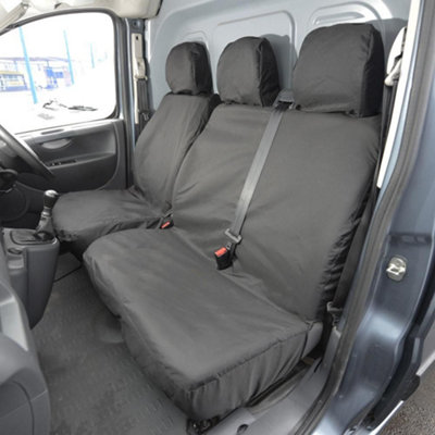 UK Custom Covers Peugeot Expert 2007-2016 Black Front Seat Covers - 3 ...