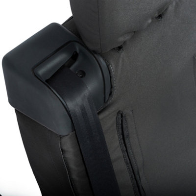 UK Custom Covers Peugeot Expert 2016+ Black Front Seat Covers - 3 Seats ...