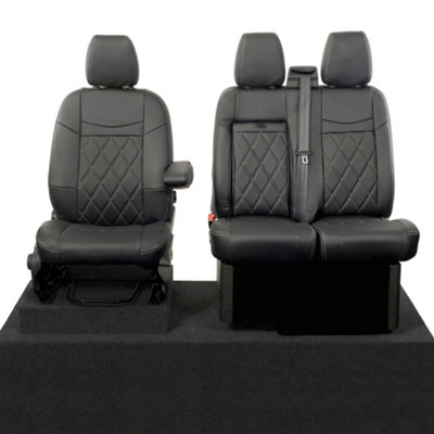 UK Custom Covers Single Diamond Bentley Stitch Leatherette Front Seat ...