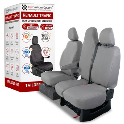 UK Custom Covers Tailored Front Seat Covers - To Fit Renault Trafic ...