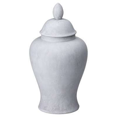 UK Homeliving Darcy Large Stone Ginger Jar