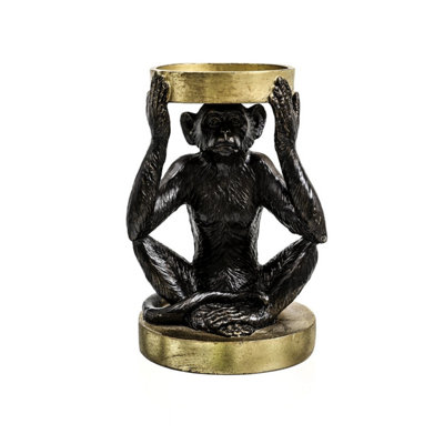 UK Homeliving Small Monkey Candle Holder | DIY at B&Q