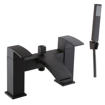 UK Homeliving Trisen Mijas Black Bath Shower Mixer & Kit | DIY at B&Q