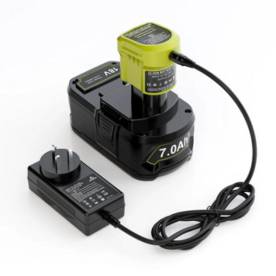 UK Plug Charger for Ryobi One Plus P108 P104 Li-ion 12V-18V Battery RB18L50