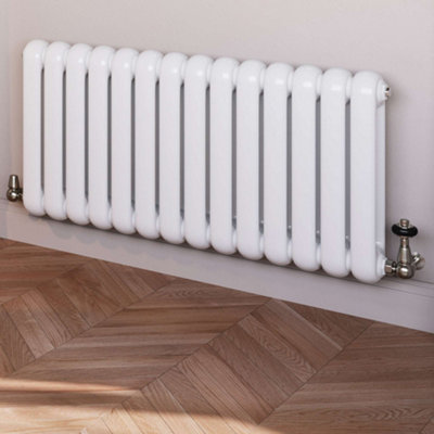 UK Radiators 1/2BSP 8mm Corner Silver Nickel Traditional Thermostatic ...