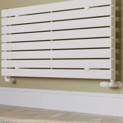 UK Radiators 1/2BSP 8mm Corner White Modern Thermostatic Radiator Valve ...