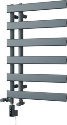 UK Radiators 1092BTU H748mm x W500mm Anthracite Flat Tube Designer Dual ...