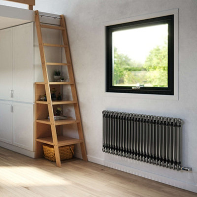 UK Radiators 1200W H600mm x W1164mm Raw Metal Electric 2 Column ...