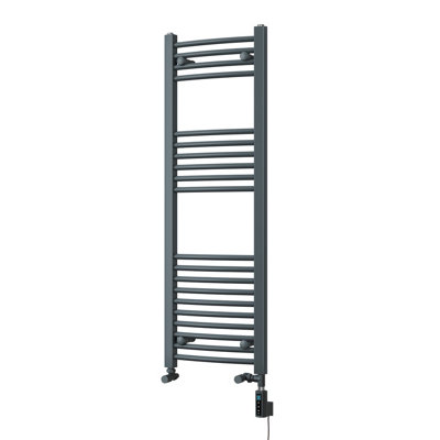 UK Radiators 1310BTU H1200mm x W400mm Anthracite Curved Ladder ...