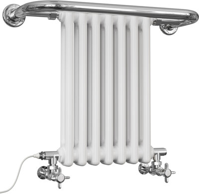 UK Radiators 1631BTU H491mm x W623mm White Traditional Standard Column ...