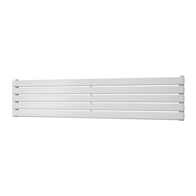 UK Radiators 2030BTU H340mm x W1600mm White Flat Tube Horizontal ...
