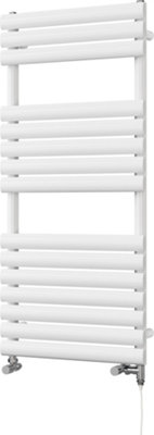 UK Radiators 2102BTU H1120mm x W500mm White Elliptical Tube Standard ...