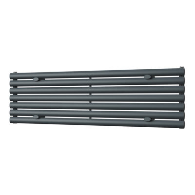 UK Radiators 2221BTU H406mm x W1400mm Anthracite Elliptical Tube ...