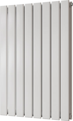 UK Radiators 2573BTU H800mm x W544mm White Flat Tube Horizontal ...