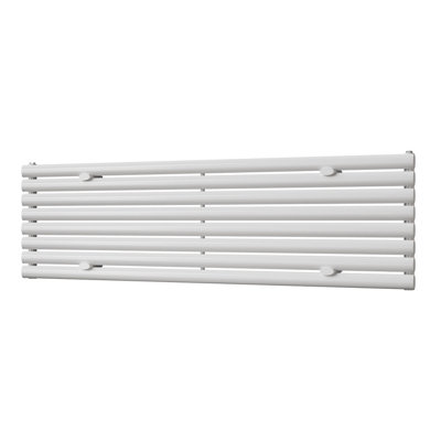 UK Radiators 2907BTU H464mm x W1600mm White Elliptical Tube Horizontal ...