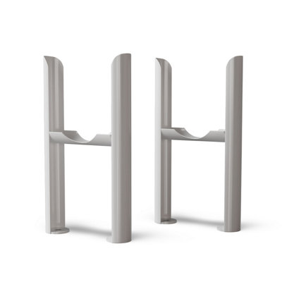 UK Radiators 3 Column Radiator Feet White Alpha