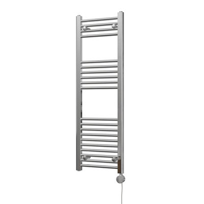 UK Radiators 300W H1200mm x W400mm Chrome Straight Ladder Electric ...