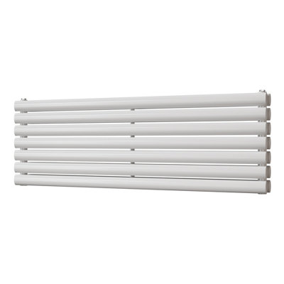 UK Radiators 3061BTU H406mm x W1200mm White Elliptical Tube Horizontal ...