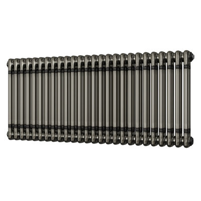 UK Radiators 3368BTU H500mm x W1164mm Raw Metal 2 Column Horizontal ...
