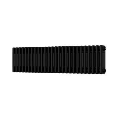 UK Radiators 3569BTU H300mm x W1164mm Black 4 Column Horizontal ...